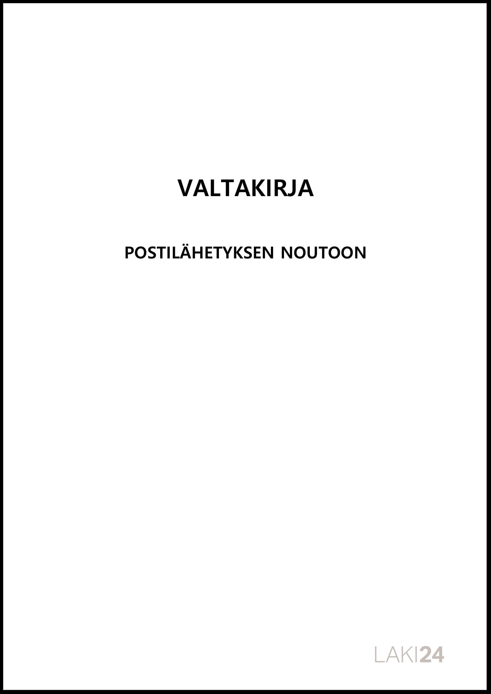 Valtakirjat – Laki24
